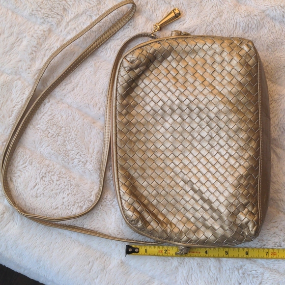 Bags | Ganson Vintage Weave Leather Crossbody Bag | Poshmark